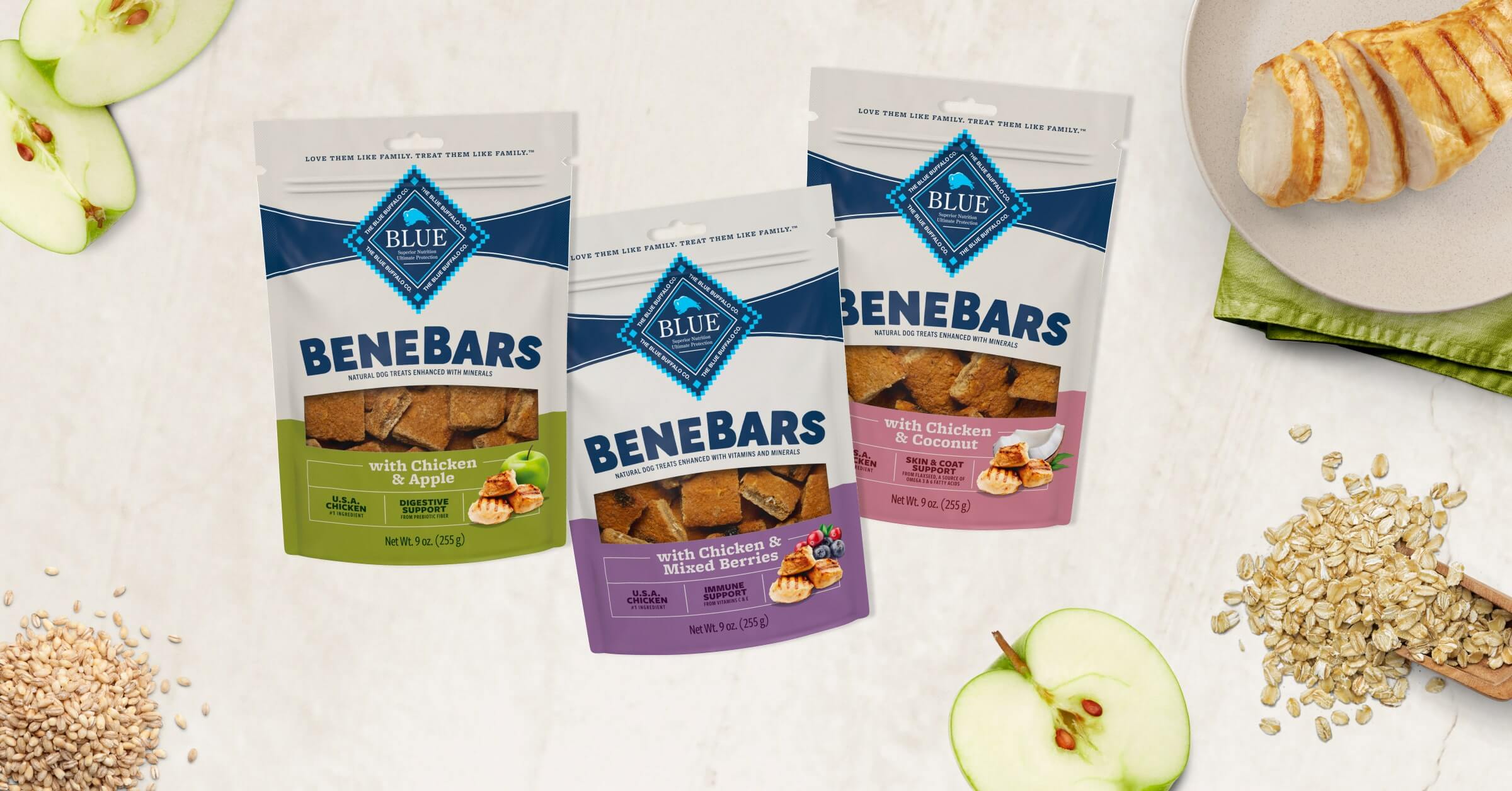 New BLUE BeneBars are made with chicken and fruits in a yummy, soft ...