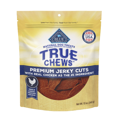 BLUE True Chews Premium Jerky Cuts Dog Treats - Made with Real Chicken